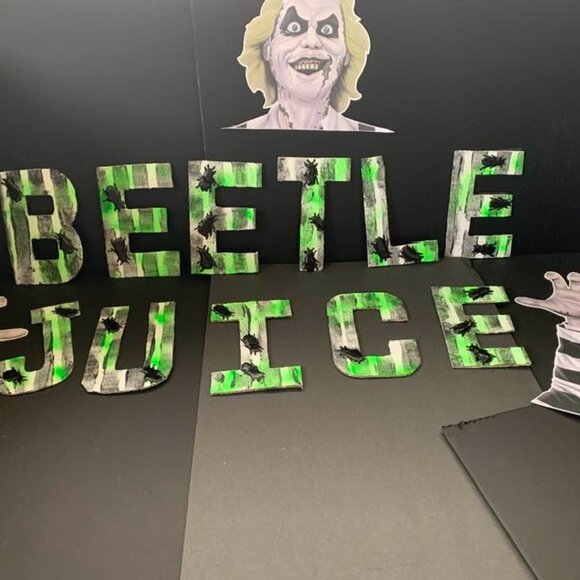 Designs by Diana | Holiday | Beetlejuice Letters With Beetlejuice Head ...